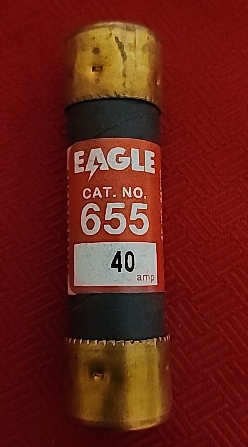 Lot of 12 Eagle Cat.655 Class K5 40A 250V Fuses | eBay