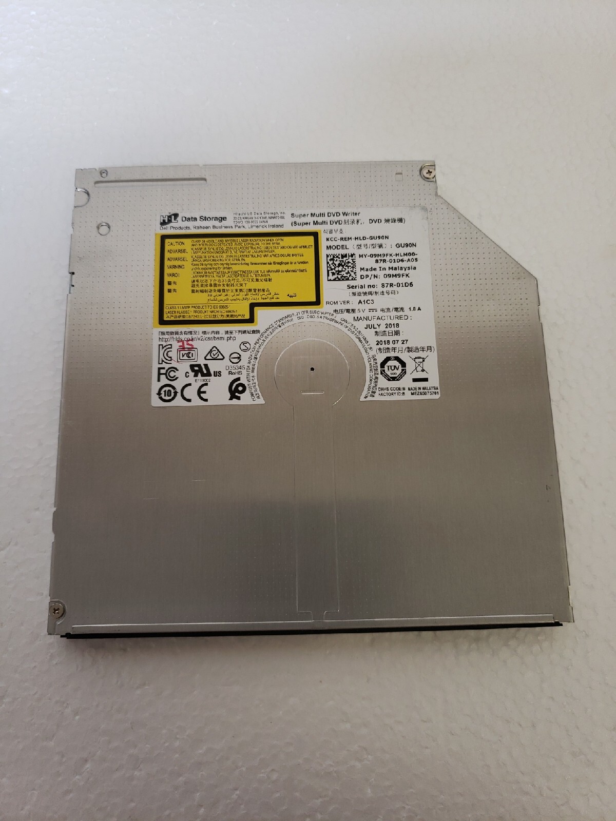 Dell Slim SATA Optical Dvd-rom Disk Drive 9M9FK Odd 9.5mm Optiplex 9030 ...