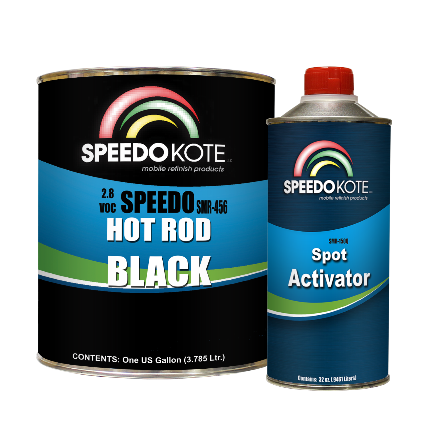 Hot Rod Black Paint 2.8 voc, Satin 2K Urethane, SMR-456 4:1 Med Gallon ...