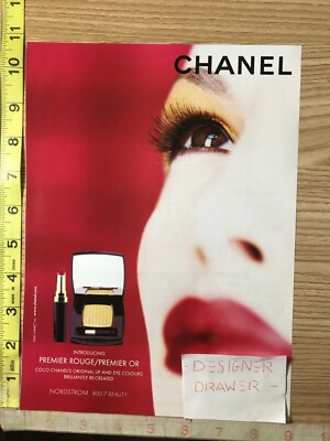 Chanel Premier Rouge Cosmetics 2001 Vintage Print Ad Advertisement | eBay