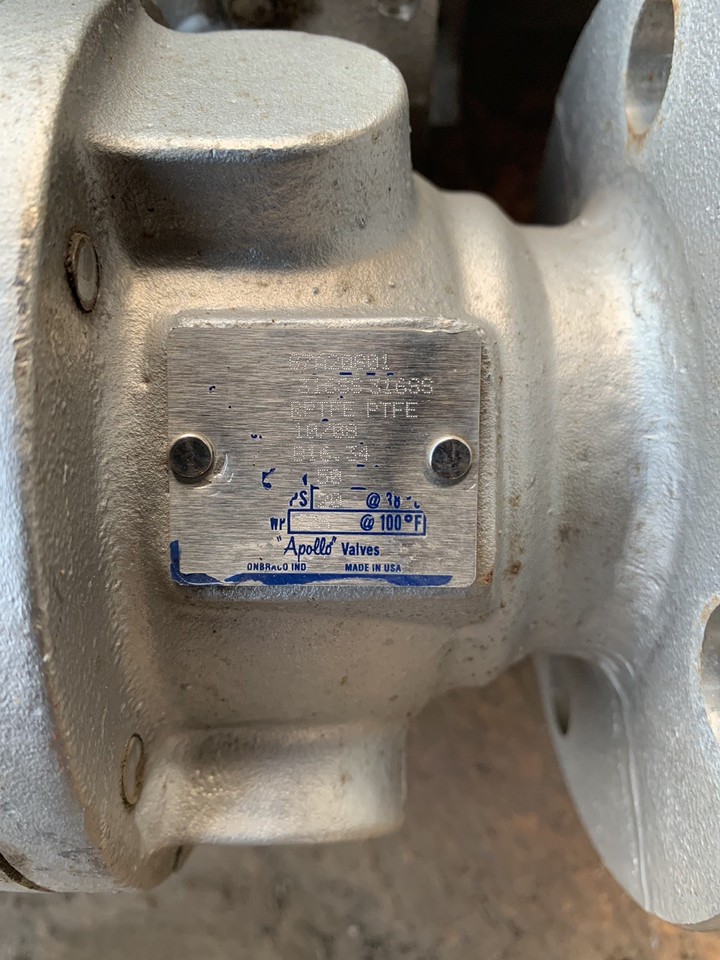 Apollo 2” Stainless Ball Valve Cf8m Swing Check Valbia Air Actuator ...