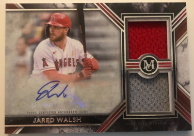 JARED WALSH 2022 Topps Museum Signature Swatches Dual Relic Autograph ...