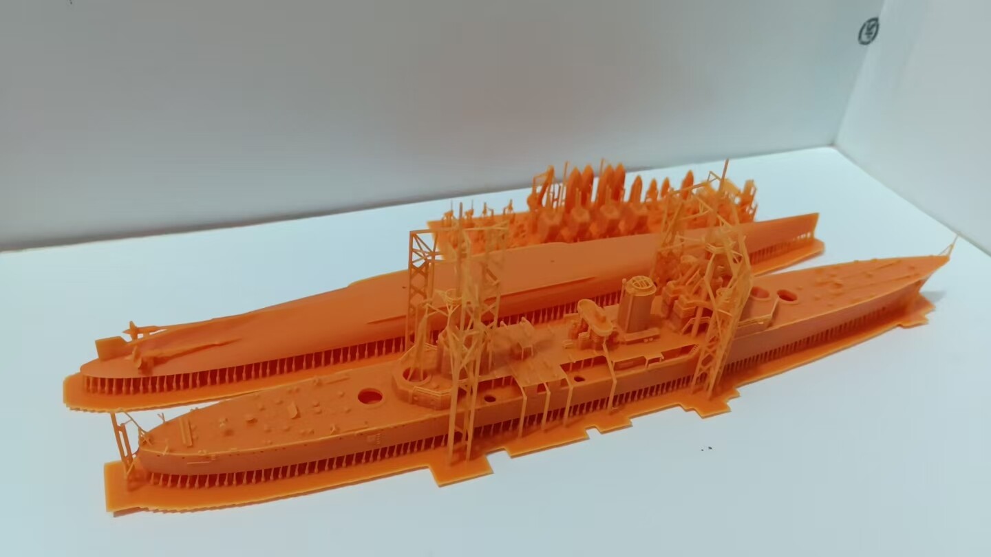 3D Printed 1/700 French Navy Flion 171 Program Light Cruiser Unpainted ...