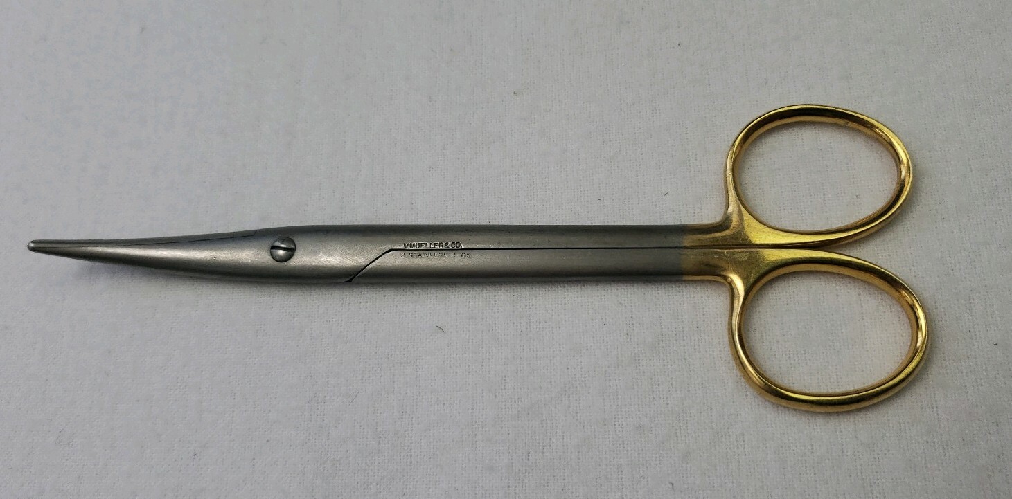 V. Mueller R-65 Surgical Curved Tungsten Carbide Mayo Scissors 6-3/4 ...