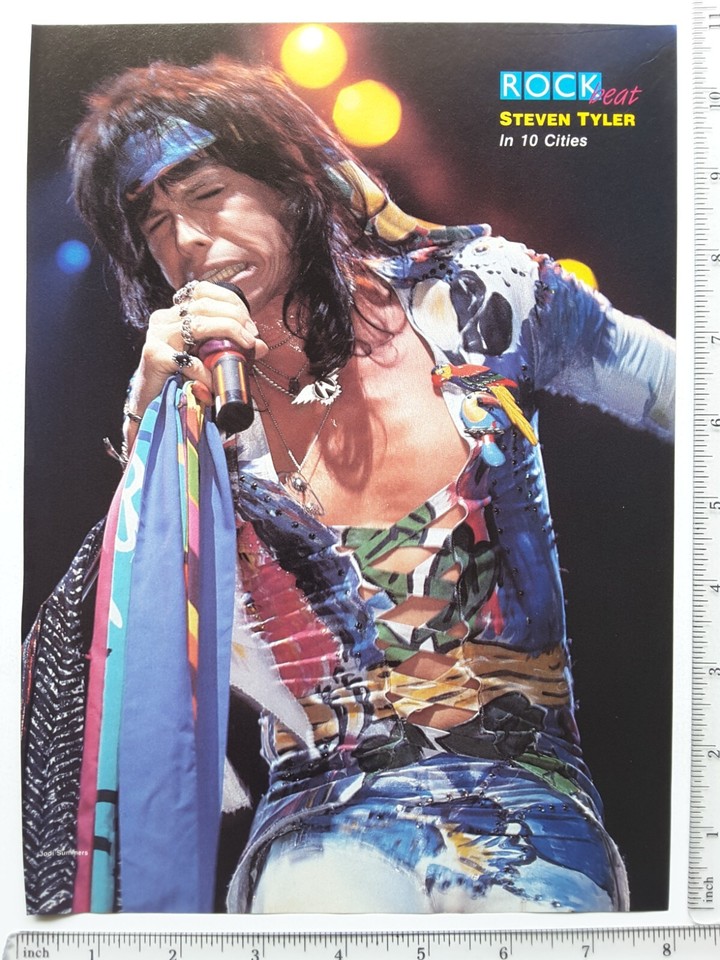 AEROSMITH STEVEN TYLER / MOTLEY CRUE RATT OZZY MAGAZINE PINUP POSTER ...