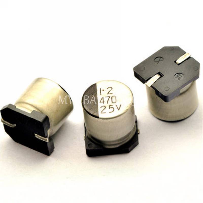 10pcs 470uF 25V 470MFD 25Volt SMD Aluminum Electrolytic Capacitor 10mm× ...