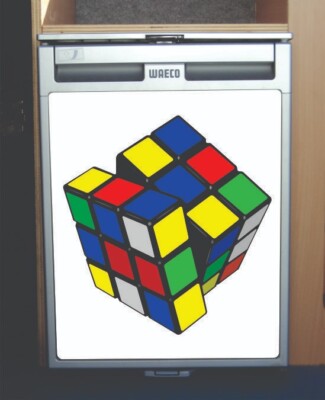 Waeco CRX50 / Dometic Vinyl Fridge Sticker Wrap Print - Retro Cube ...