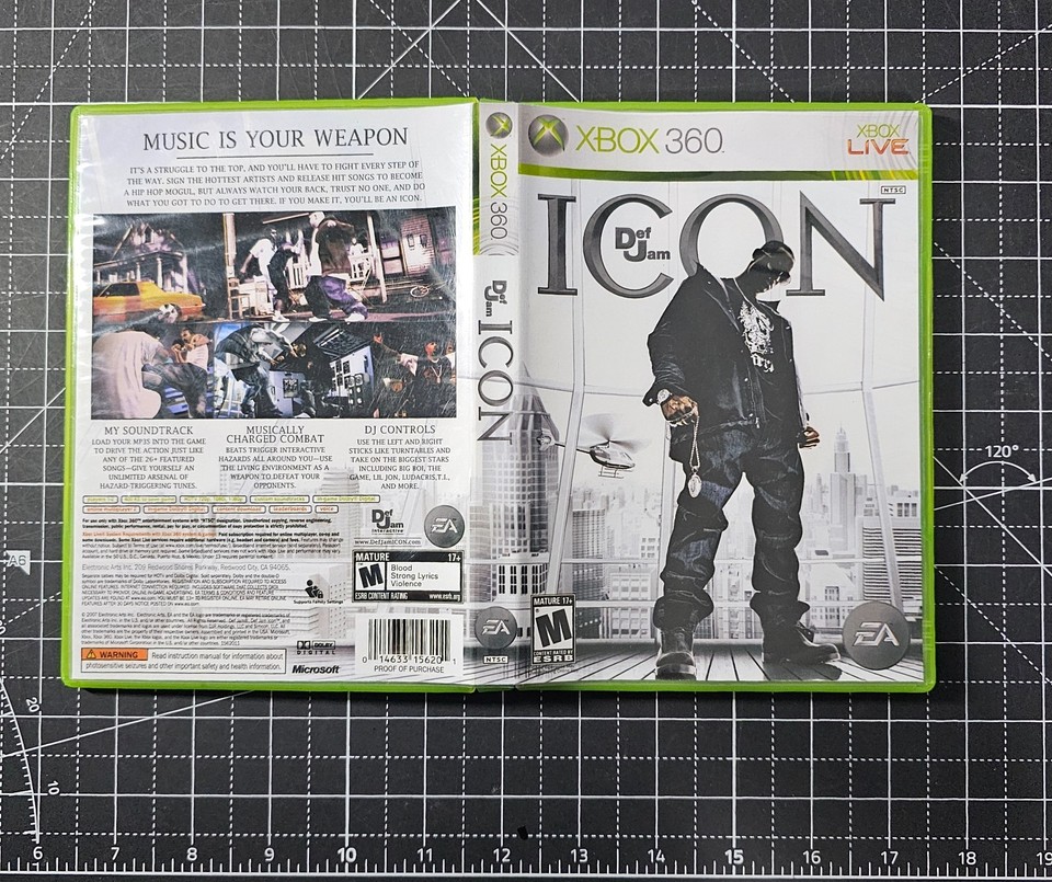 Xbox 360 Def Jam ICON Custom Case - NO Game No Manual | eBay
