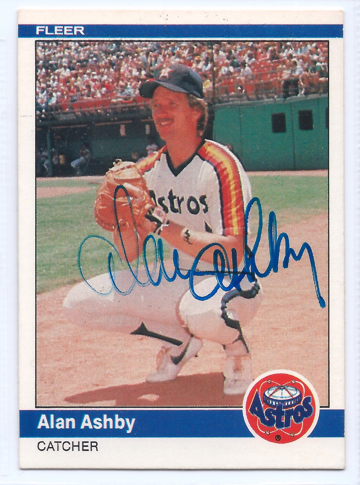 Alan Ashby signed 1984 Fleer baseball Houston Astros autograph #220 | eBay