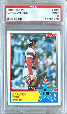 1983 TOPPS #393 CARLTON FISK HOF PSA 9 MINT WHITE SOX ALL-STAR | eBay