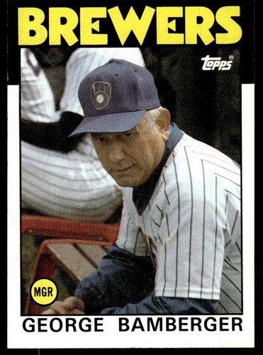 1986 Topps Baseball Card George Bamberger Milwaukee Brewers #21 | eBay