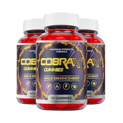 3-Pack Cobra X Gummies - CobraX Enhancement Support For Men -180 ...