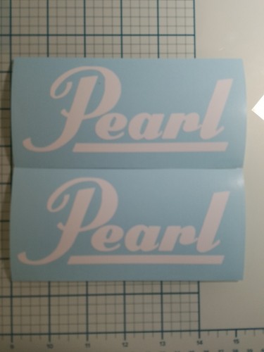 2 Pearl Drums Logo Vinyl Decal Stickers Car Truck Window Bumper Laptop ...