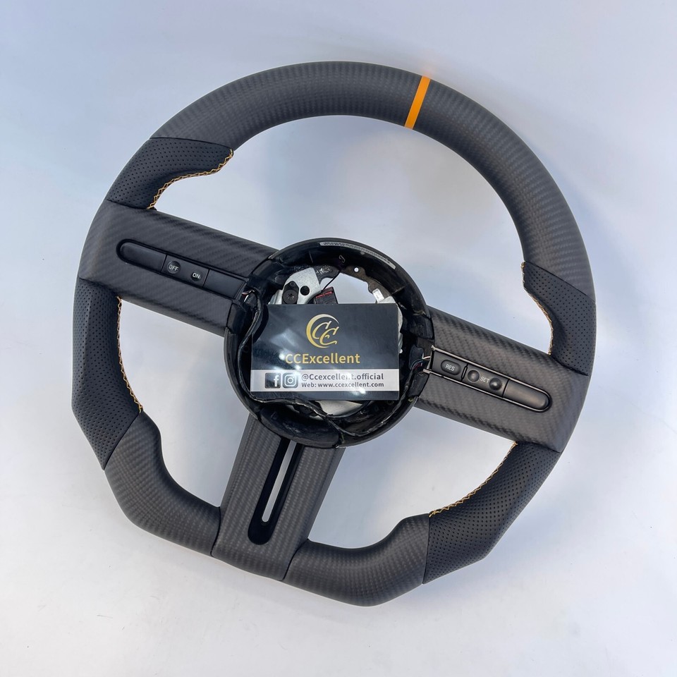 For Ford Mustang 2005-2009 S197 GT 2005-2012 Real carbon fiber steering ...