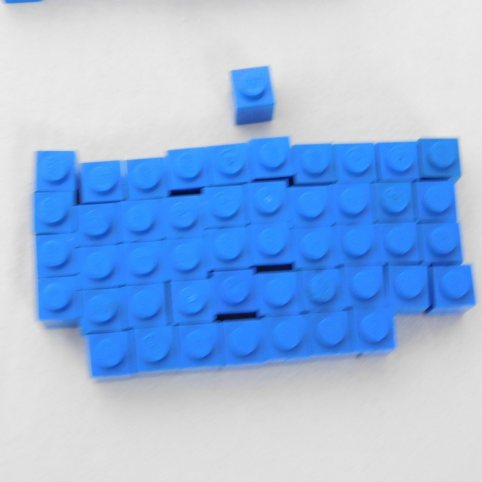 Lot of 246 Mixed Lot Blue Classic Lego Bricks Various Sizes ALL LEGO ...