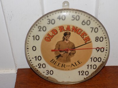 Vintage Old Ranger Beer and Ale Hornell, NY Brewing Co. Thermometer | eBay