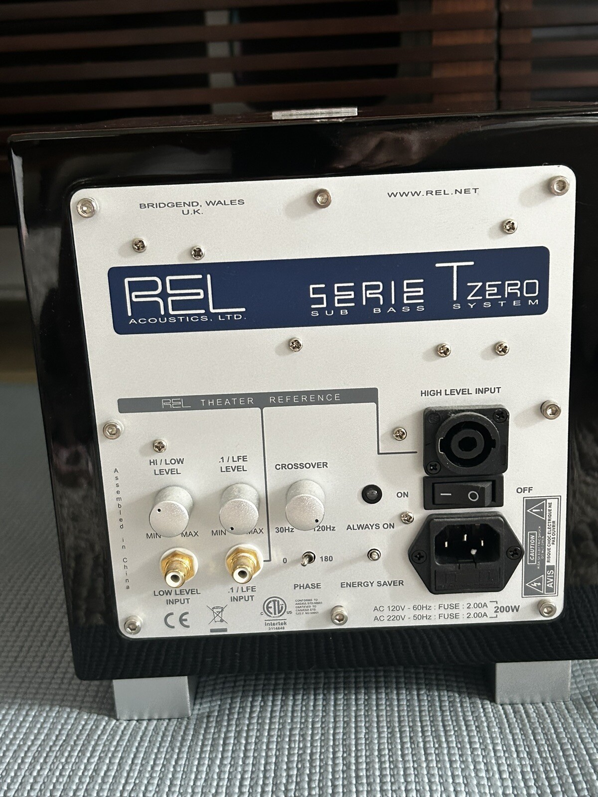 REL TZERO MKIII BLACK Subwoofer - High Gloss Black 857316005492 | eBay