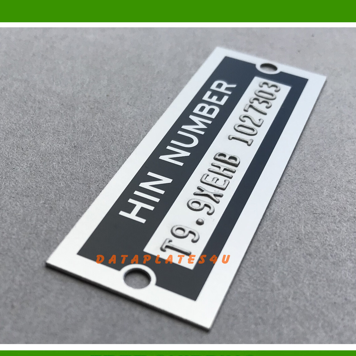 HIN DATA TAG EMBOSSED PLATE HOT RAT ROD CHEVROLET PLYMOUTH FORD | eBay