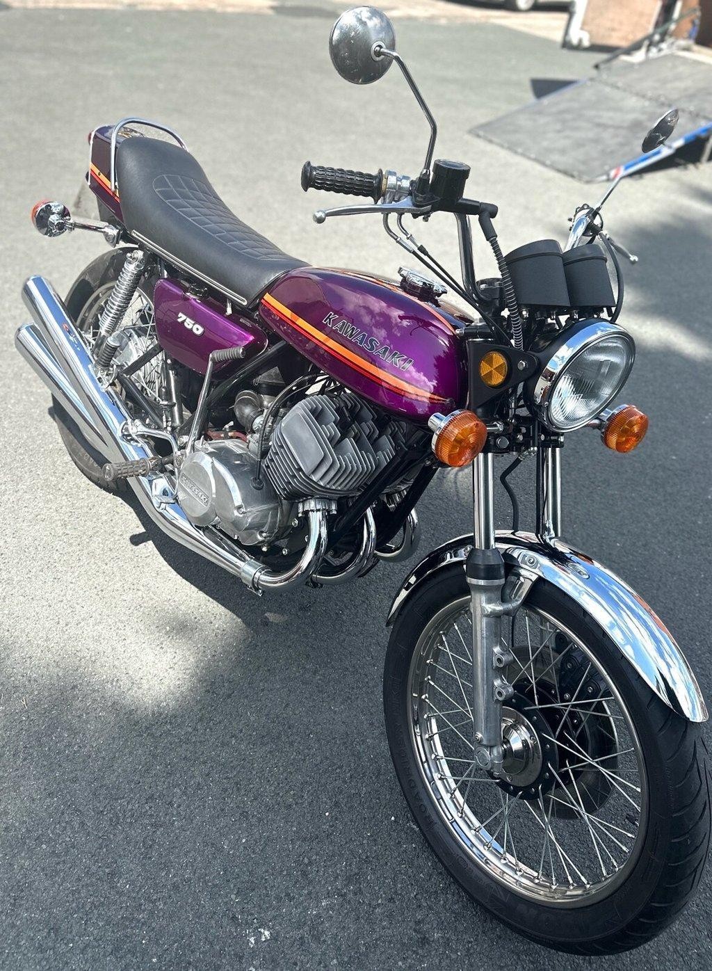 1973 Kawasaki H2A750 2 Stroke Triple Roadster Retro Classic - Bike ...