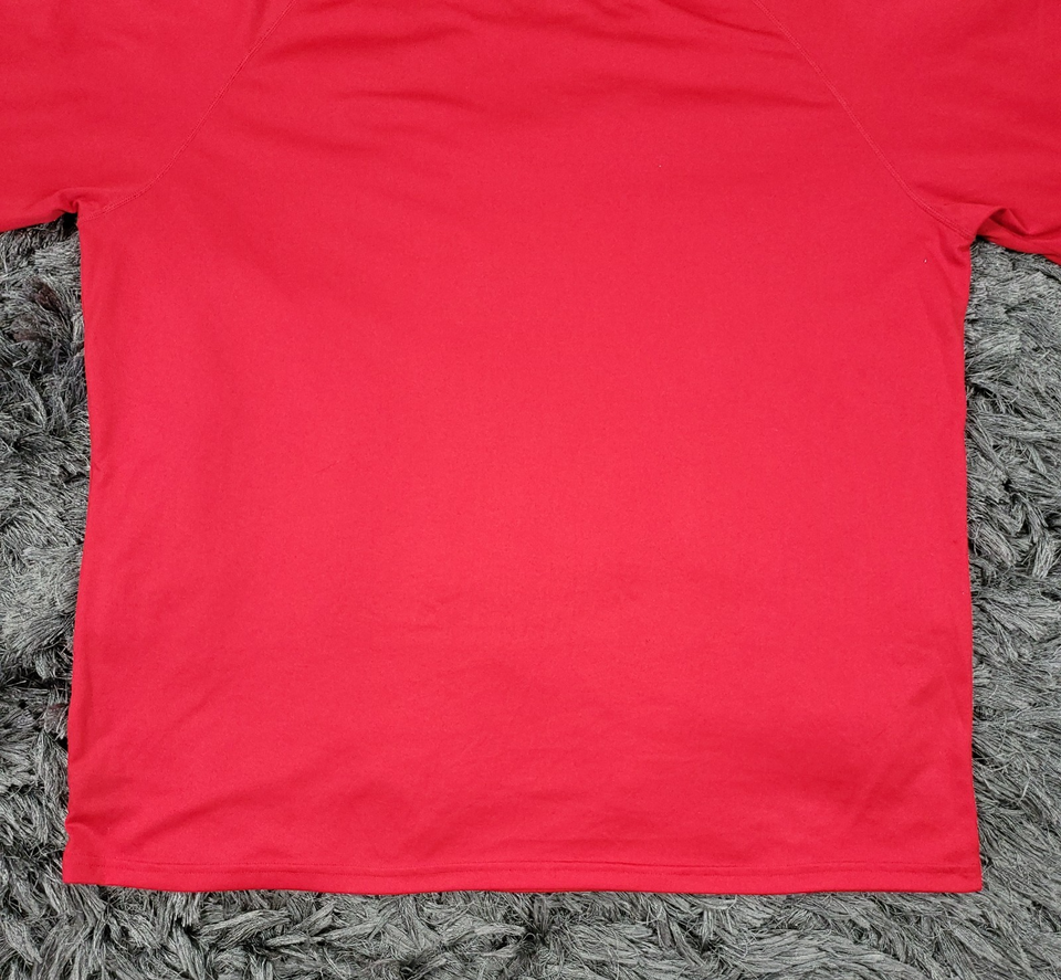 UA Under Armour Compression Shirt Mens XL Red Logo Loose Performance ...