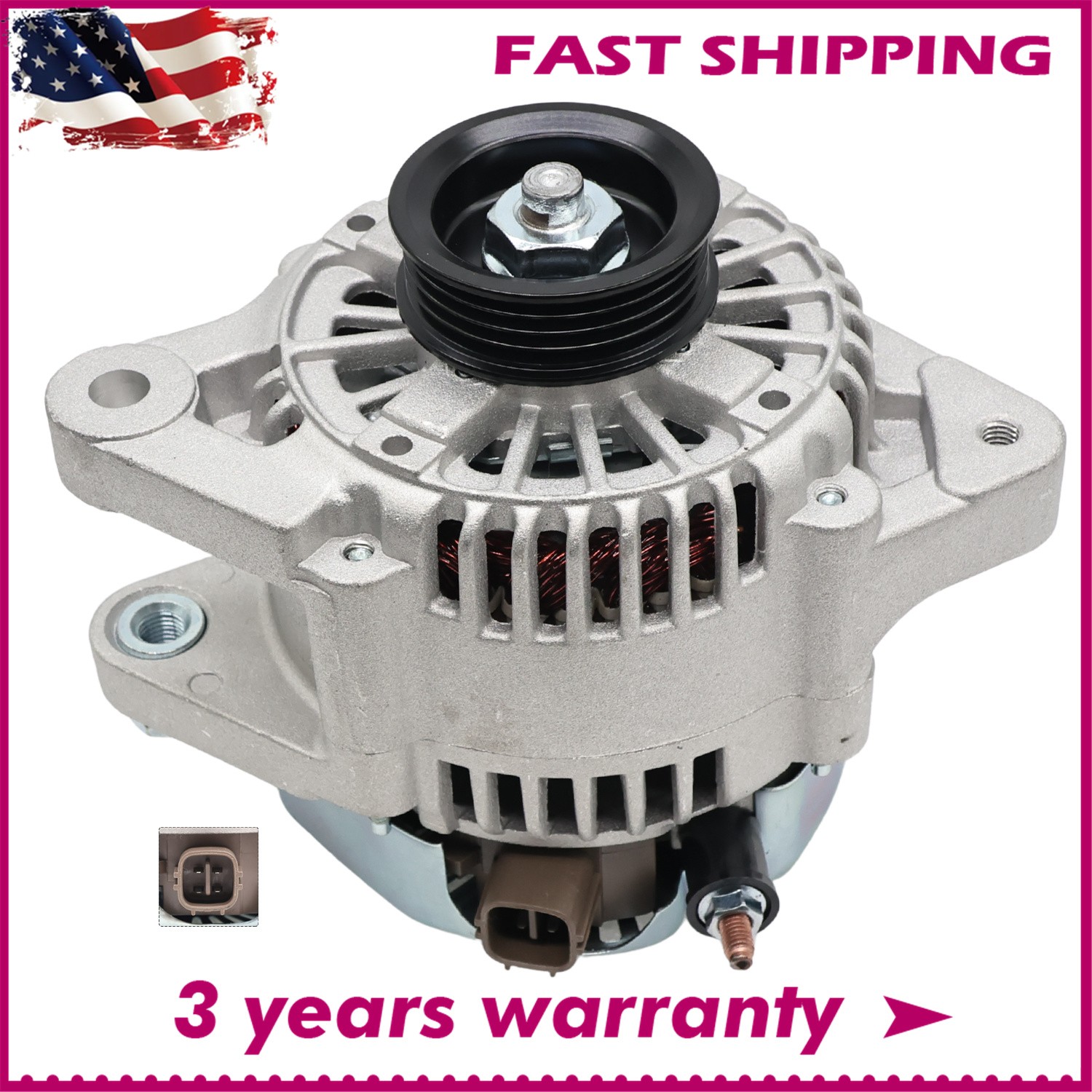 Alternator For 2006-2014 Toyota Yaris 1.5L 80Amp 11203 11505 27060 ...