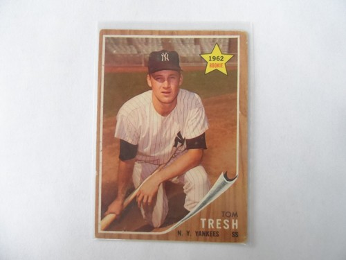 1962 TOPPS BASEBALL #31 TOM TRESH NEW YORK YANKEES EX-345 | eBay