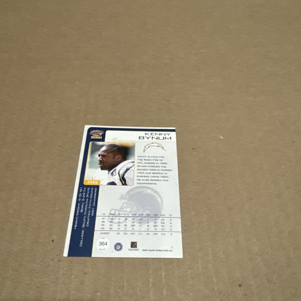 2001 Pacific Retail LTD #364 Kenny Bynum /299 | eBay