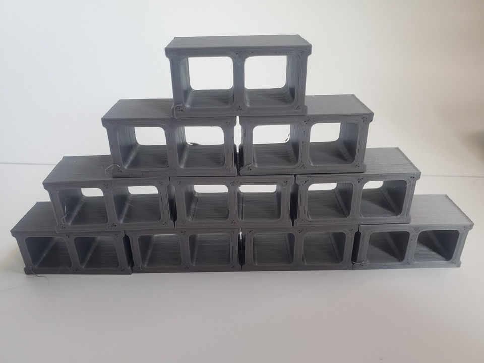 Concrete Cinder Block Model Prop 10 pack 1/10 Scale Diorama Garage Shop ...