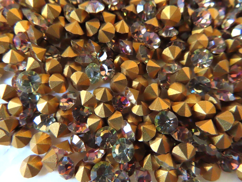144 Vtg. Swarovski Rhinestones 32pp Vitrail Medium/foiled. #1100 | eBay