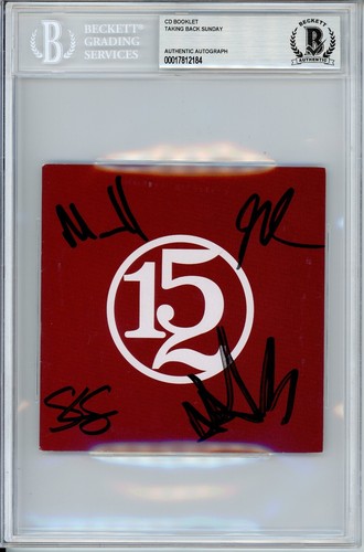 Taking Back Sunday FULL BAND SIGNED Beckett BAS Certified Autographed ...