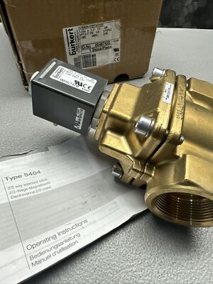 BURKERT TYPE 5404 SOLENOID VALVE D-74653 INGELFINGER | eBay