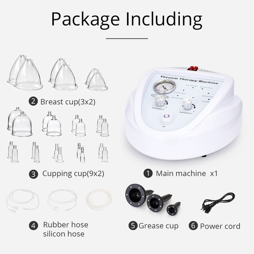 Portable Vacuum Therapy Massage Breast Enhancement Machine Pump Cup ...