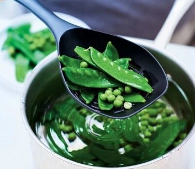 Tupperware Kitchen Tools Scoop N Drain Strainer Spoon Black & Yellow ...