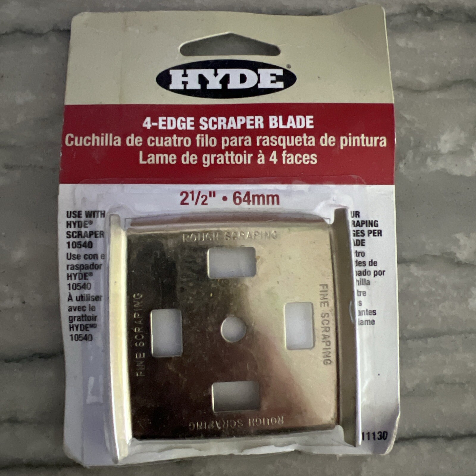 NEW Hyde Scraper Blade, 2.5", #11130 4 Faces | eBay