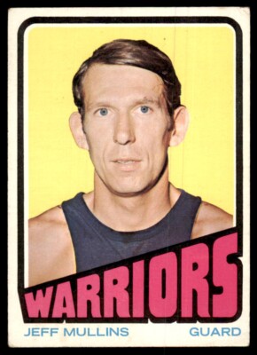 1972-73 Topps Basketball Card (Damaged) Jeff Mullins Golden State ...