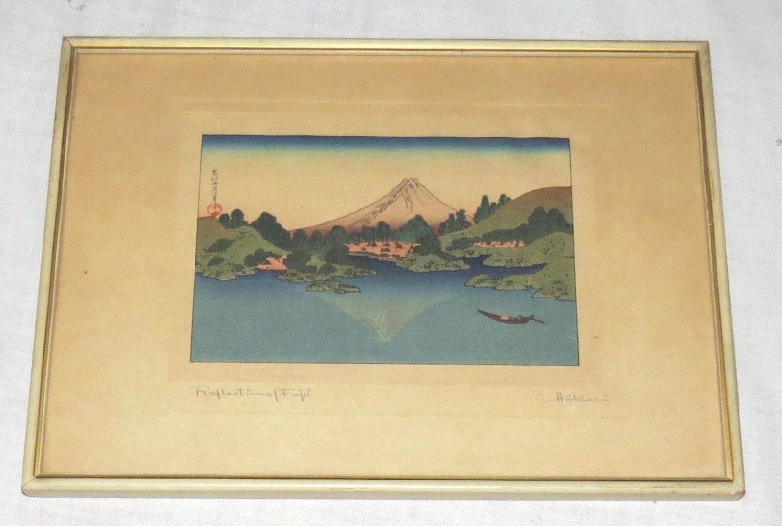 Reflections of Fuji - Block Print - Katsushika Hokusai | eBay