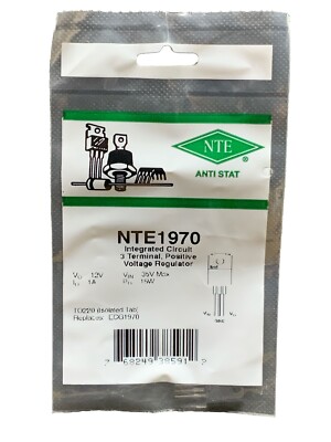 NTE1970 IC 3 Terminal Positive Voltage Regulator TO220 (Isolated Tab ...