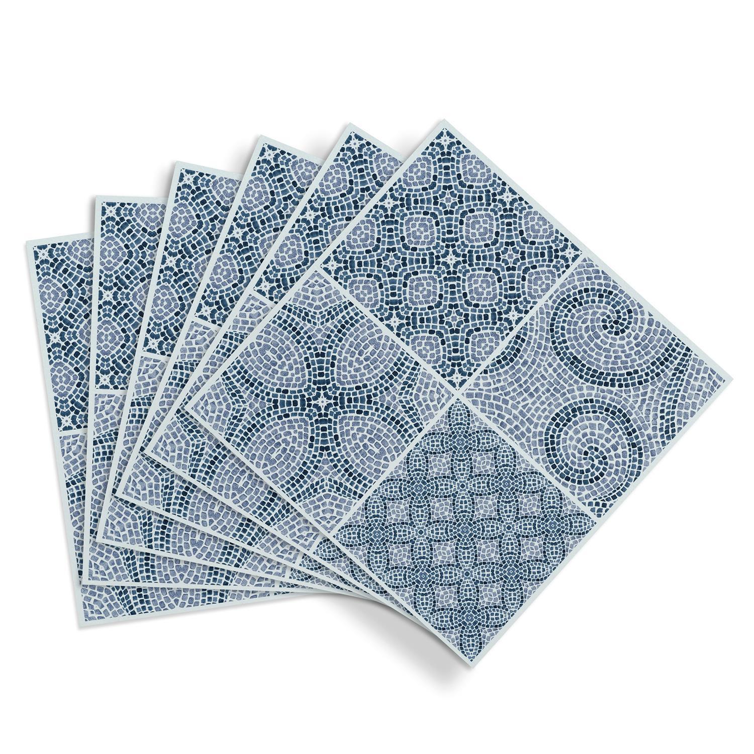 Roman Mosaic Floor Tiles Self Adhesive Vinyl Flooring Kitchen Bathroom ...