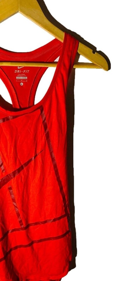 Nike Women's Baseline Tennis Tank Top, Red, Large | eBay