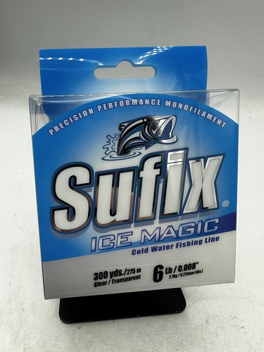 Sufix 603-106 Ice Magic Cold Weather Line 6 lb Clear 300yd | eBay