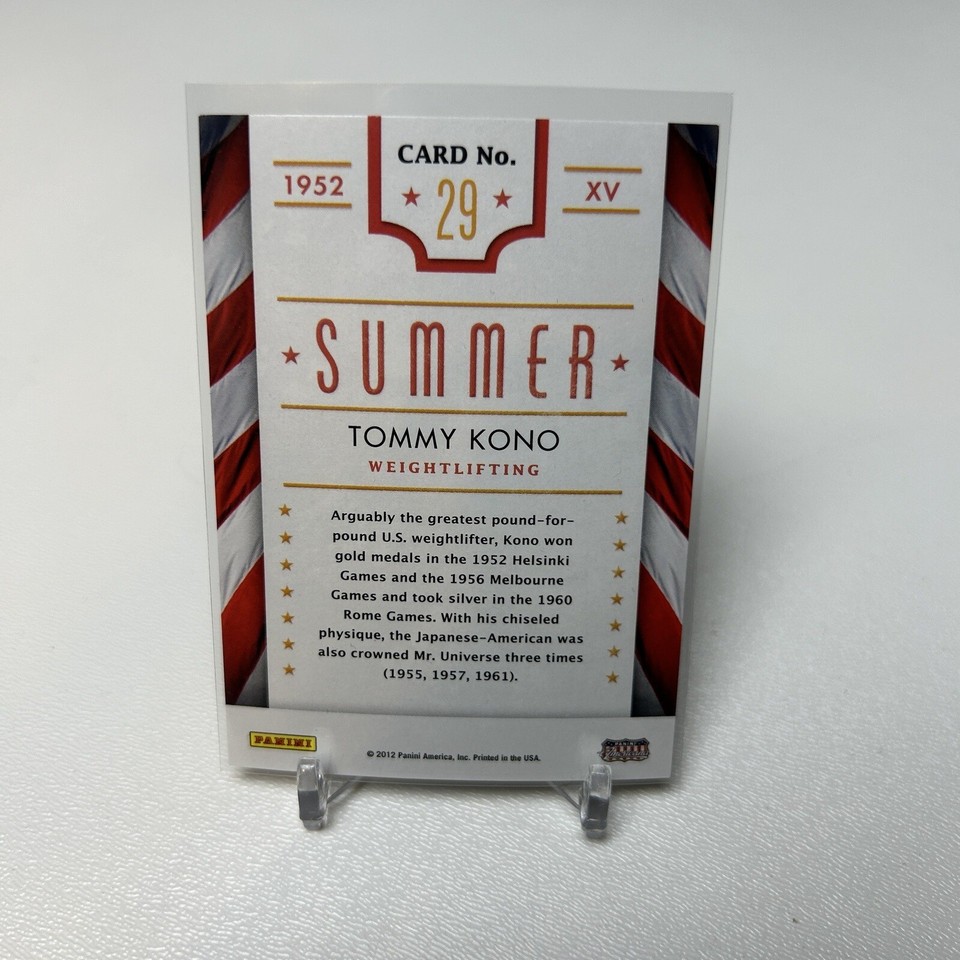 2012 American Heroes And Legends Summer/Winter Games Tommy Kono #29 | eBay