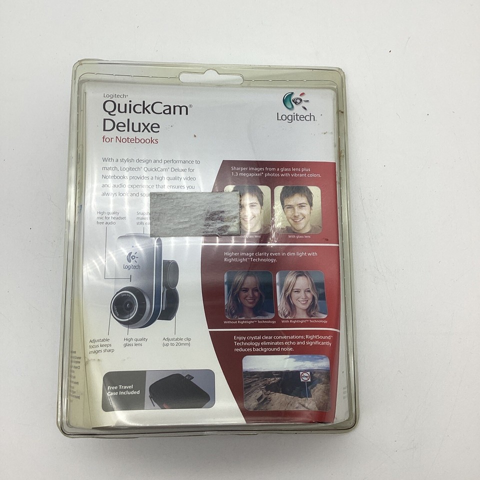 Logitech QuickCam Deluxe Web Cam Brand New Factory Sealed Package ...