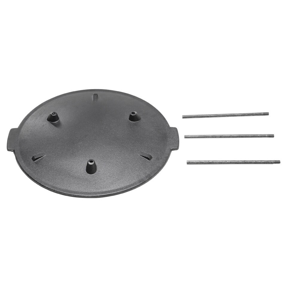 6L Metal Cast Iron Dutch Pot Camping BBQ Hanging Soup Stockpot ...