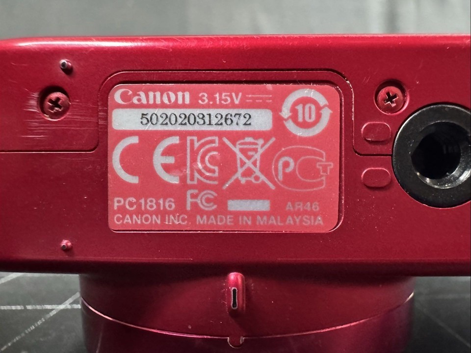 Canon PowerShot SX160 IS 16MP 16x Zoom Compact Digital Camera - Red | eBay