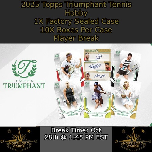 Maya Joint (RC) 2025 Topps Triumphant Tennis Hobby 1X Case Player BREAK ...