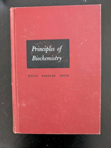 Principles of Biochemistry White Handler Smith Hardcover Book | eBay