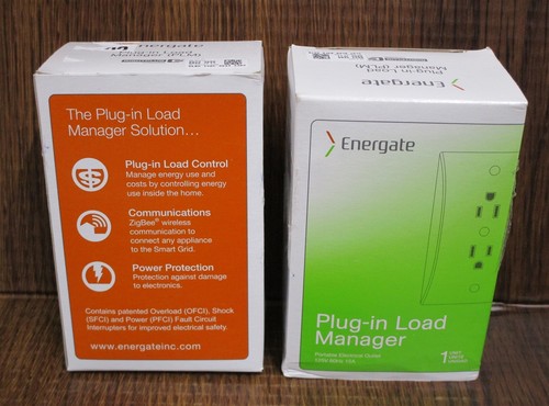 ENERGATE 1202 Lot of 2 Plug in Load Manager Portable Outlet 125V 15A ...