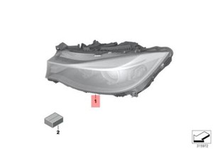 Genuine Headlight Right BMW F34 318d 320d 320dX 320i 320iX 325d ...