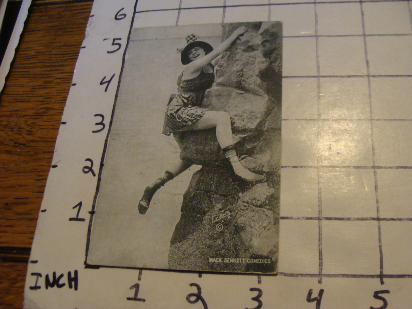 Vintage Movie Card: MACK SENNETT COMEDIES. girl on rock | eBay