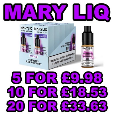 LOST MARY LIQUID MARY LIQ MARYLIQ Vape Juice Nic Salt 10ml 50/50VG ALL ...